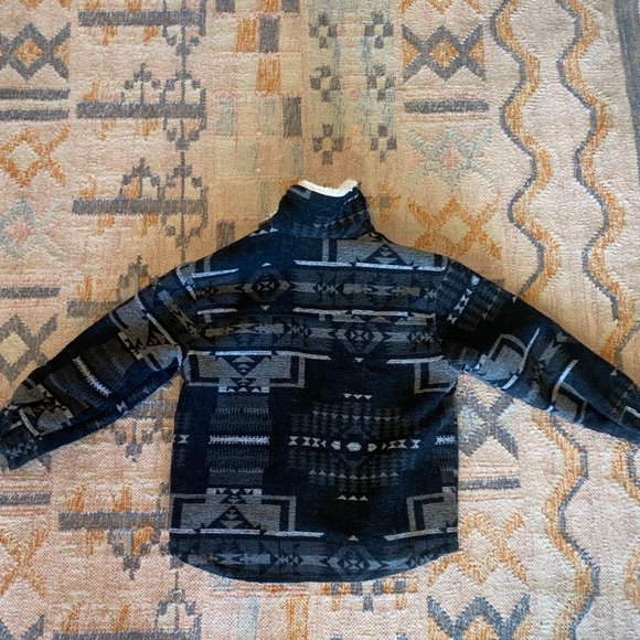 Zara | Jackets & Coats | Zara Fleece Shearling Lined Jacquard Jacket ...